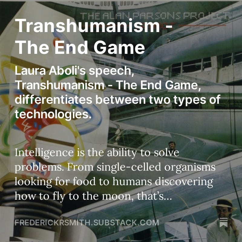 Transhumanism - The End Game - by Frederick R Smith