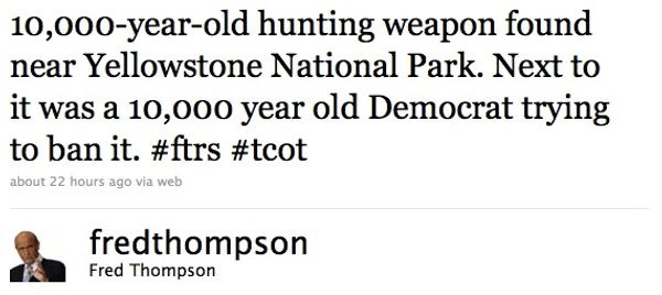 Fred Thompson Has a 10,000-Year-Old Joke For You!