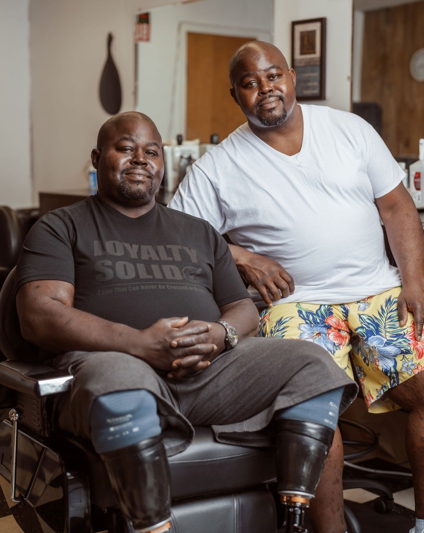 Adrain Smith: Twins Side by Side Barbershop - by Phil Eich