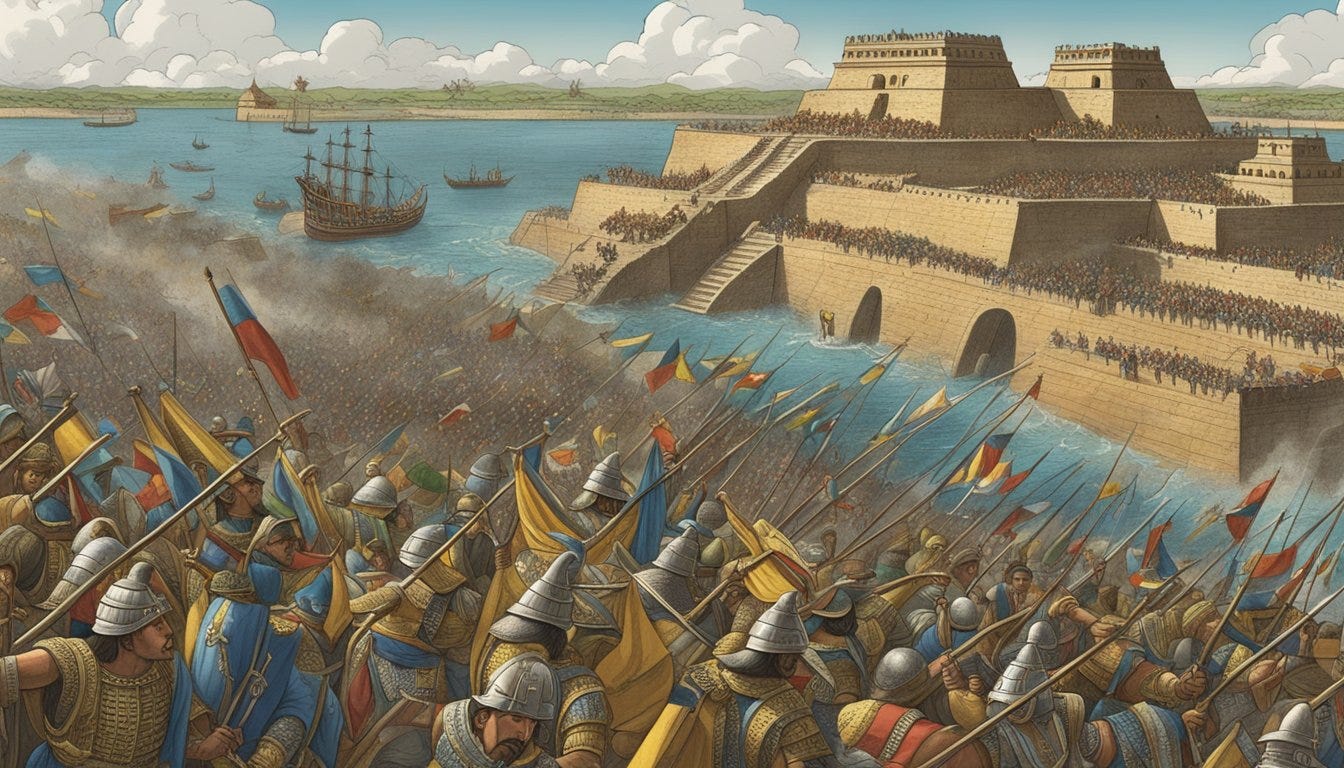 The Fall of Tenochtitlan - by Stefan