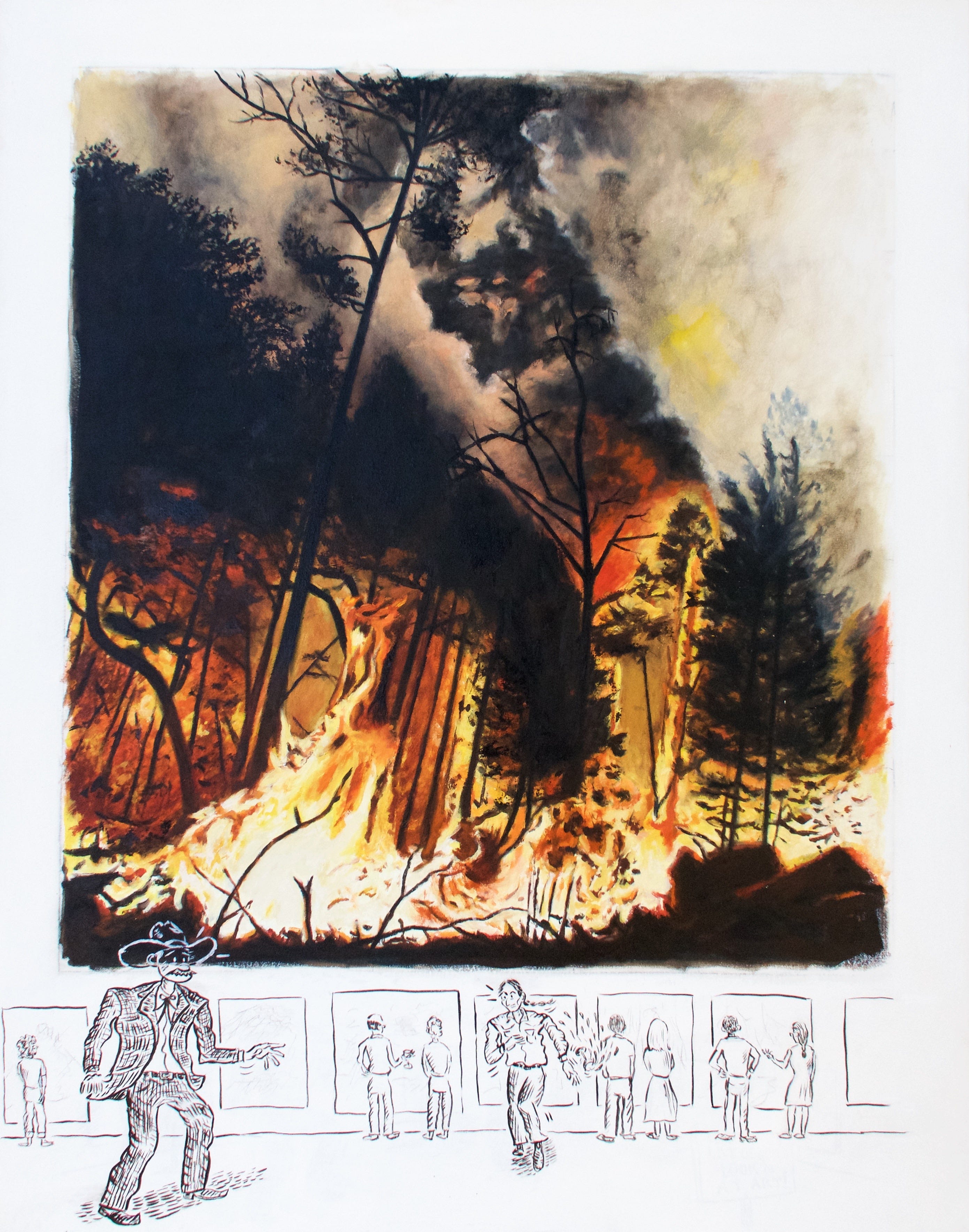 Art making and firefighting. - by Kenneth Craft