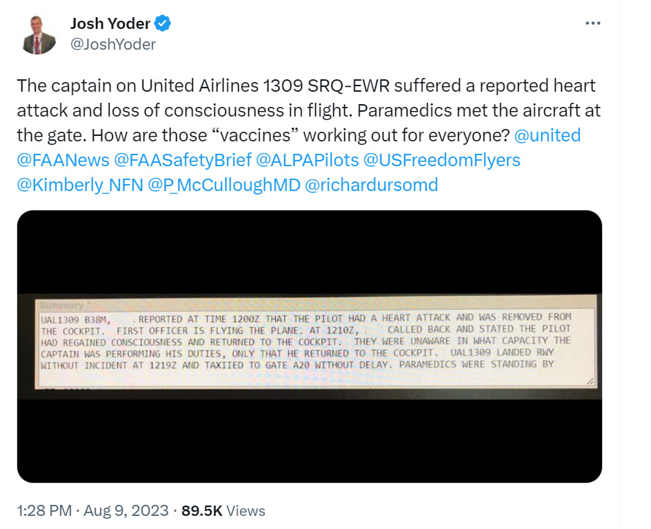 Josh Yoder, pilot, advocate for safe commecial and any type of plane ...