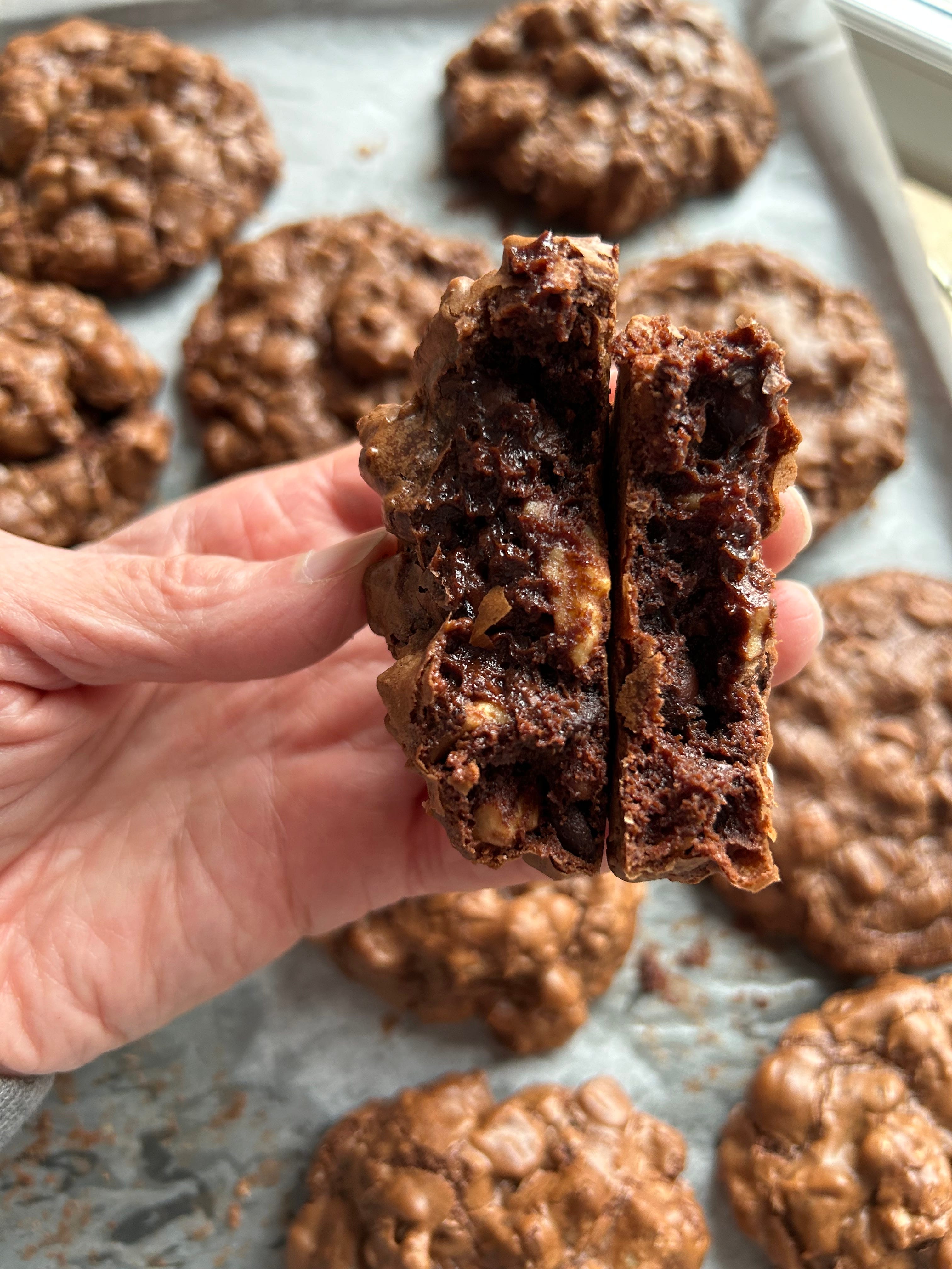 A gob of a chocolate cookie for Valentine's Day