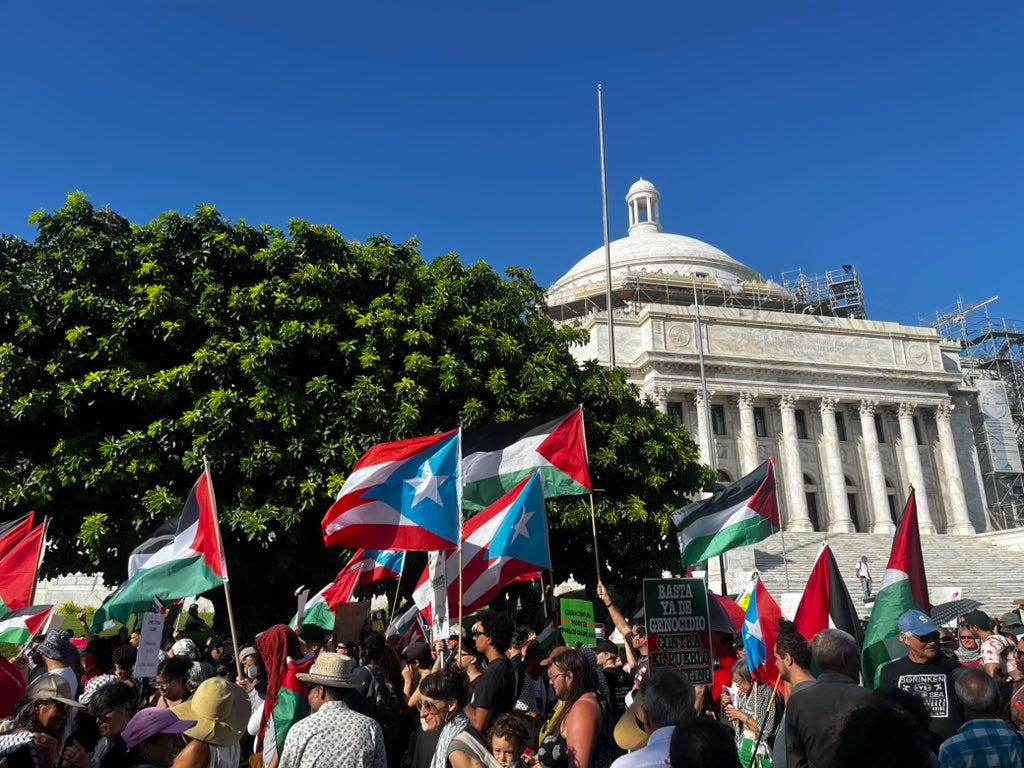 Marcha a favor de Palestina en Puerto Rico