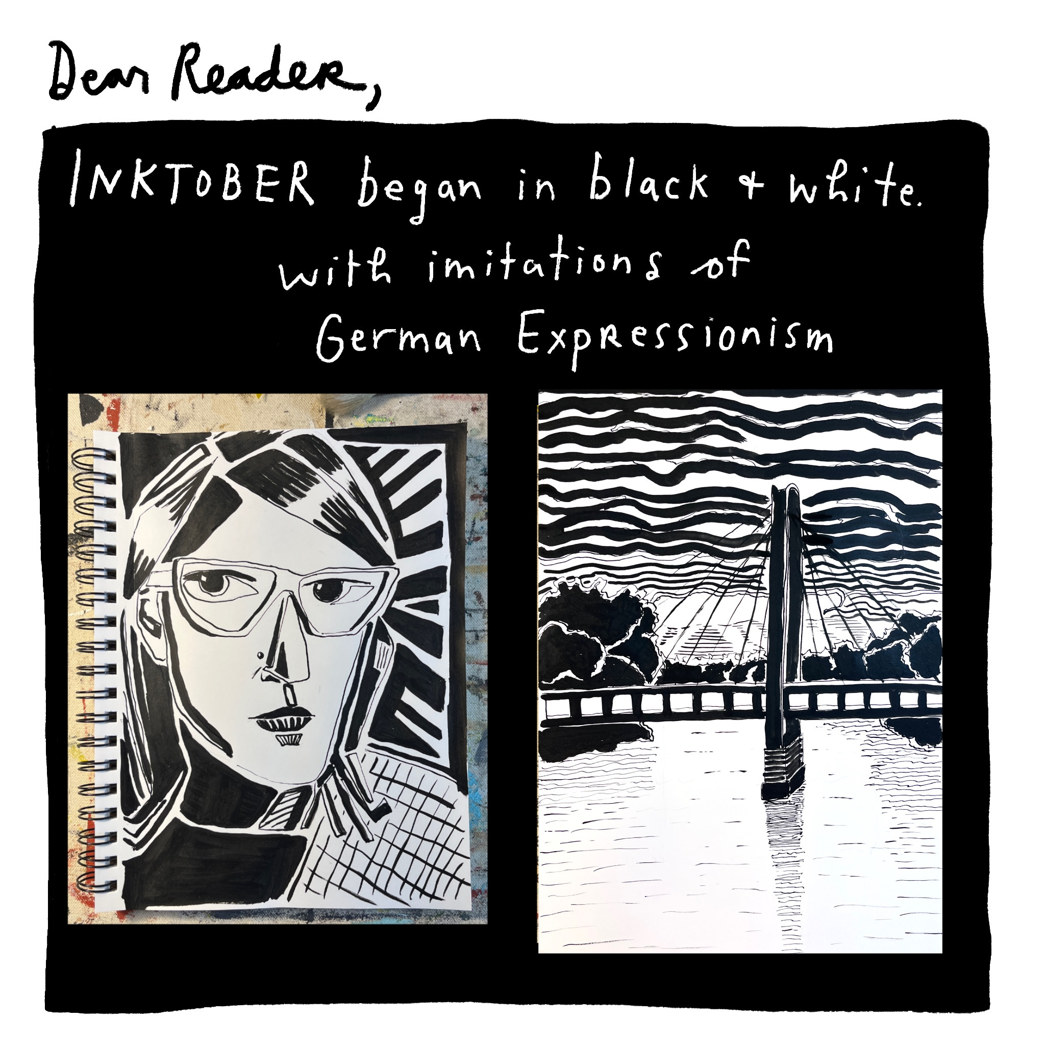 A month of daily ink drawings