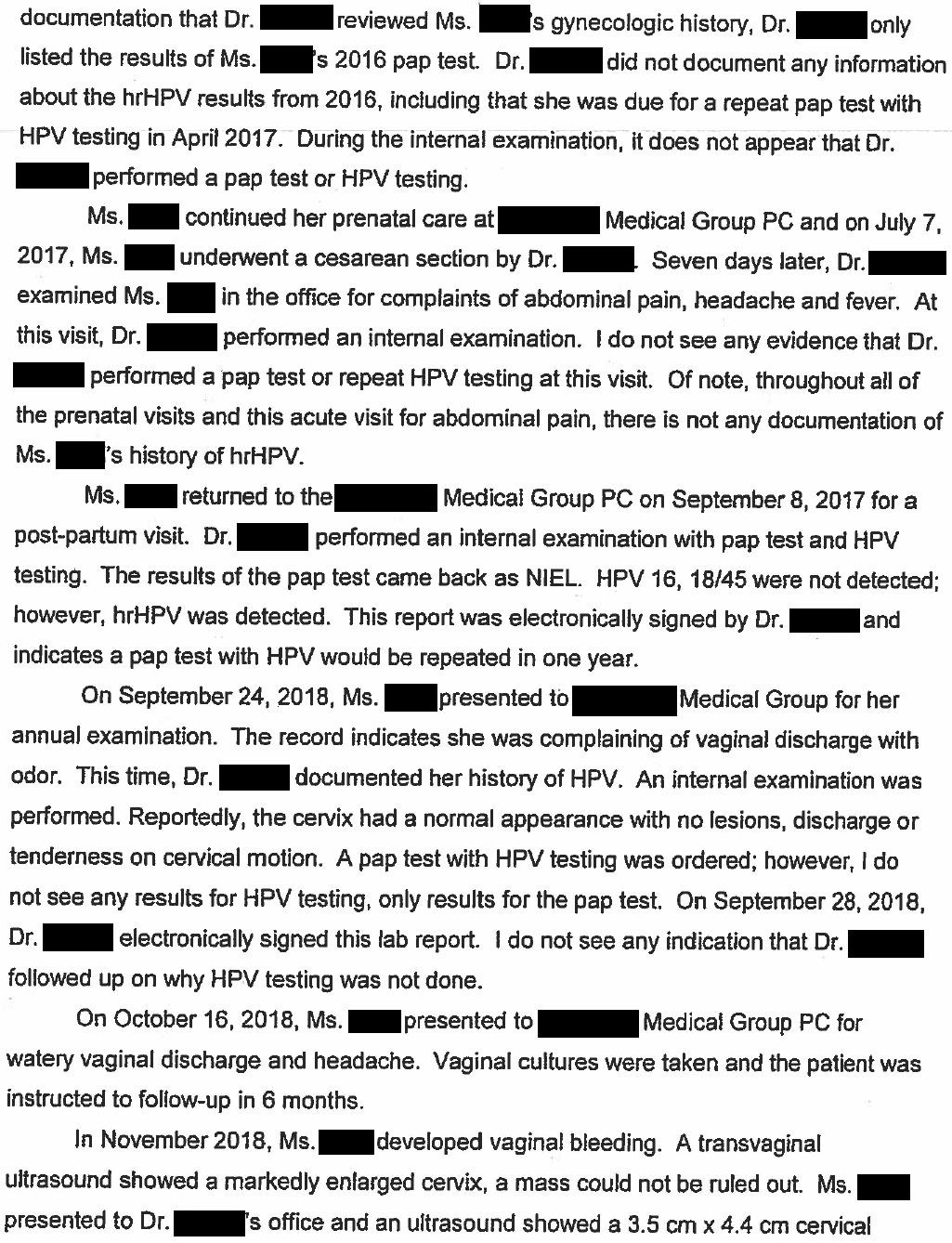 HPV Follow-Up [Cervical Cancer] - by Med Mal Reviewer