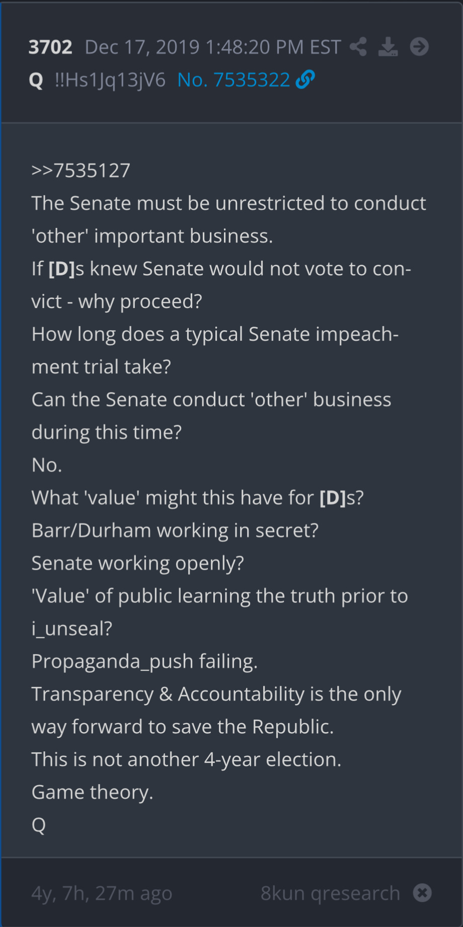 This Day in Q History: December 17 - by Major Kalhoun