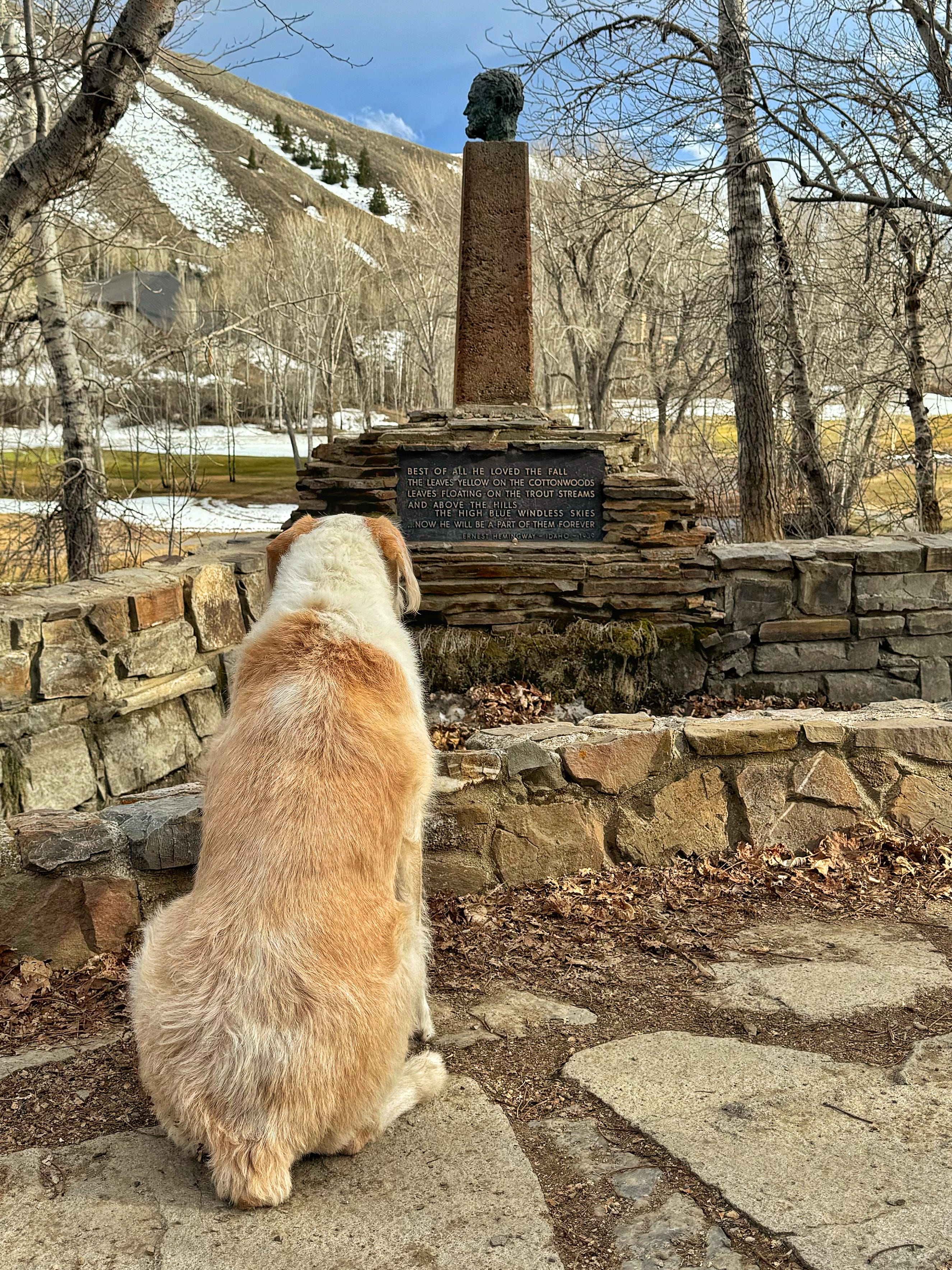 Samwise, Emily & I Visit Hemingway's Grave