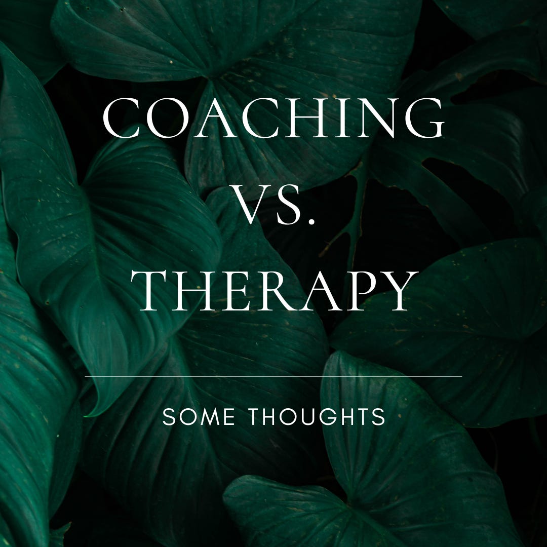 Therapy vs Coaching - The IFS decision - by Erin Kirk