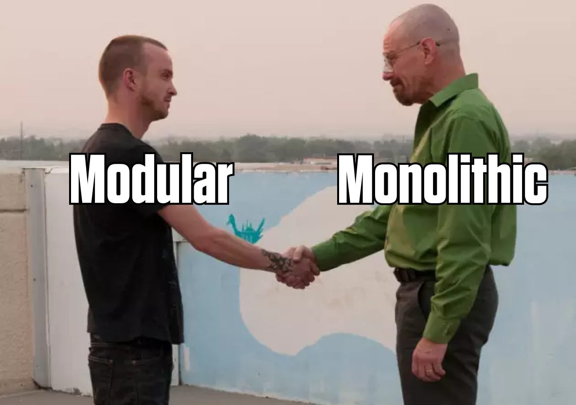 Monolithic Vs Modular Blockchains The Twin Suns Thesis