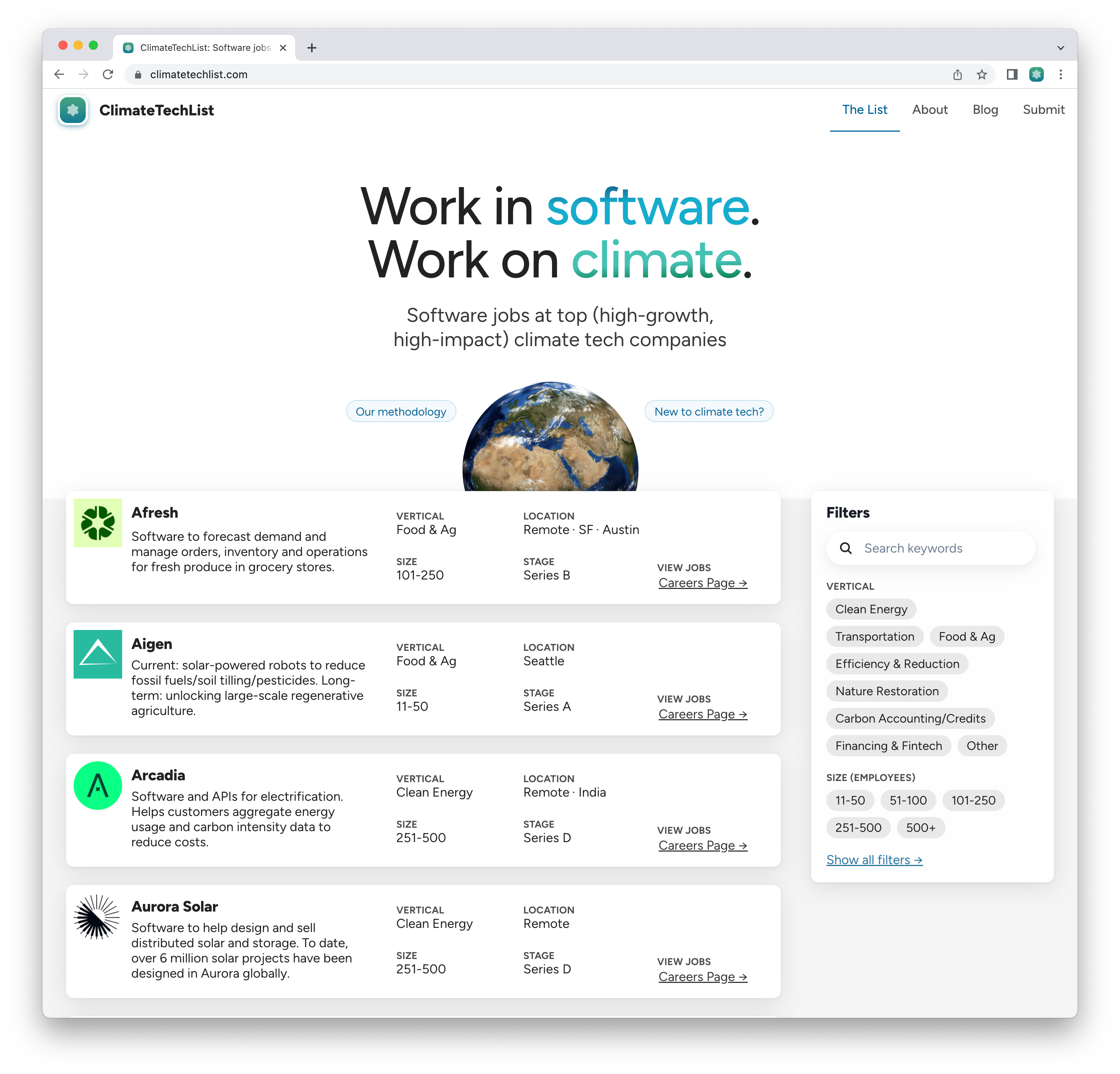 Introducing a redesigned and revamped ClimateTechList