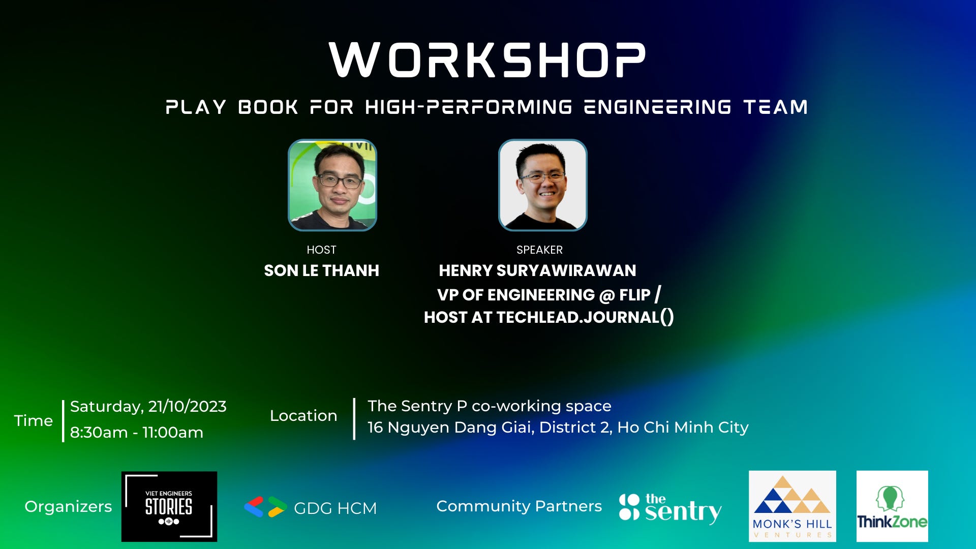 Playbook for high-performing engineering team workshop in Saigon