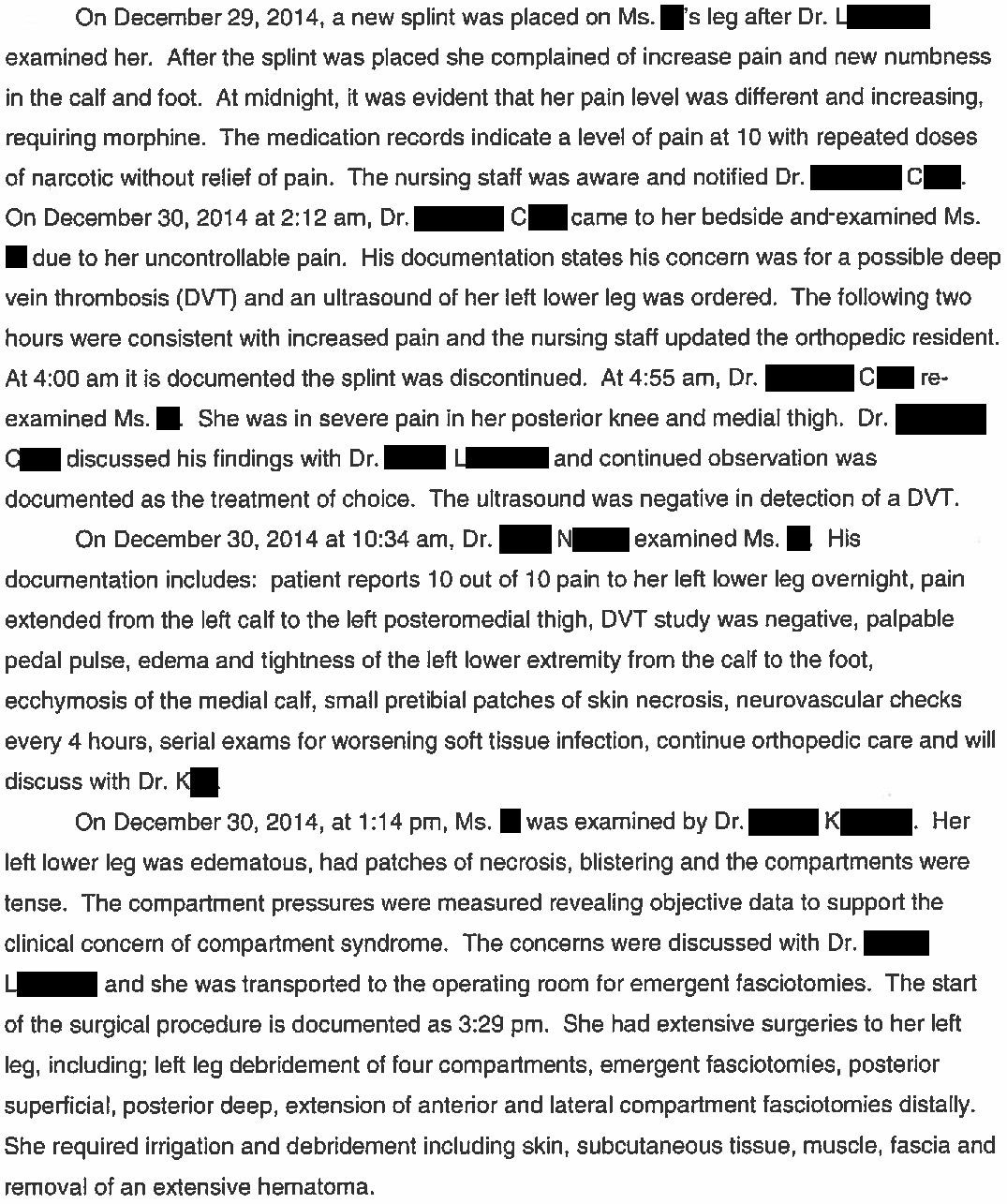 Open Tib/Fib Fracture [Compartment Syndrome]