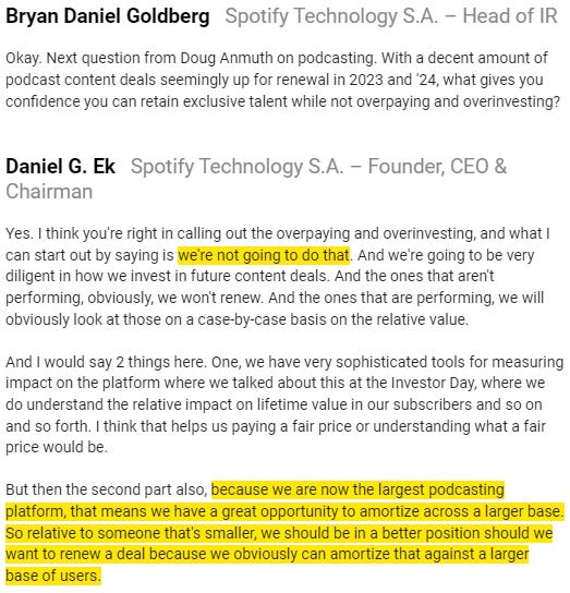 Spotify: A Compounding Effect