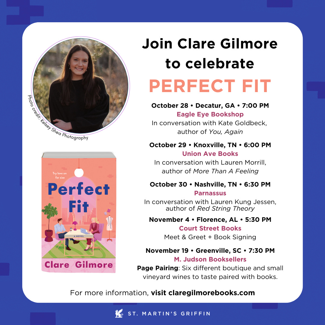 Perfect Fit Tour Locations - by Clare Gilmore