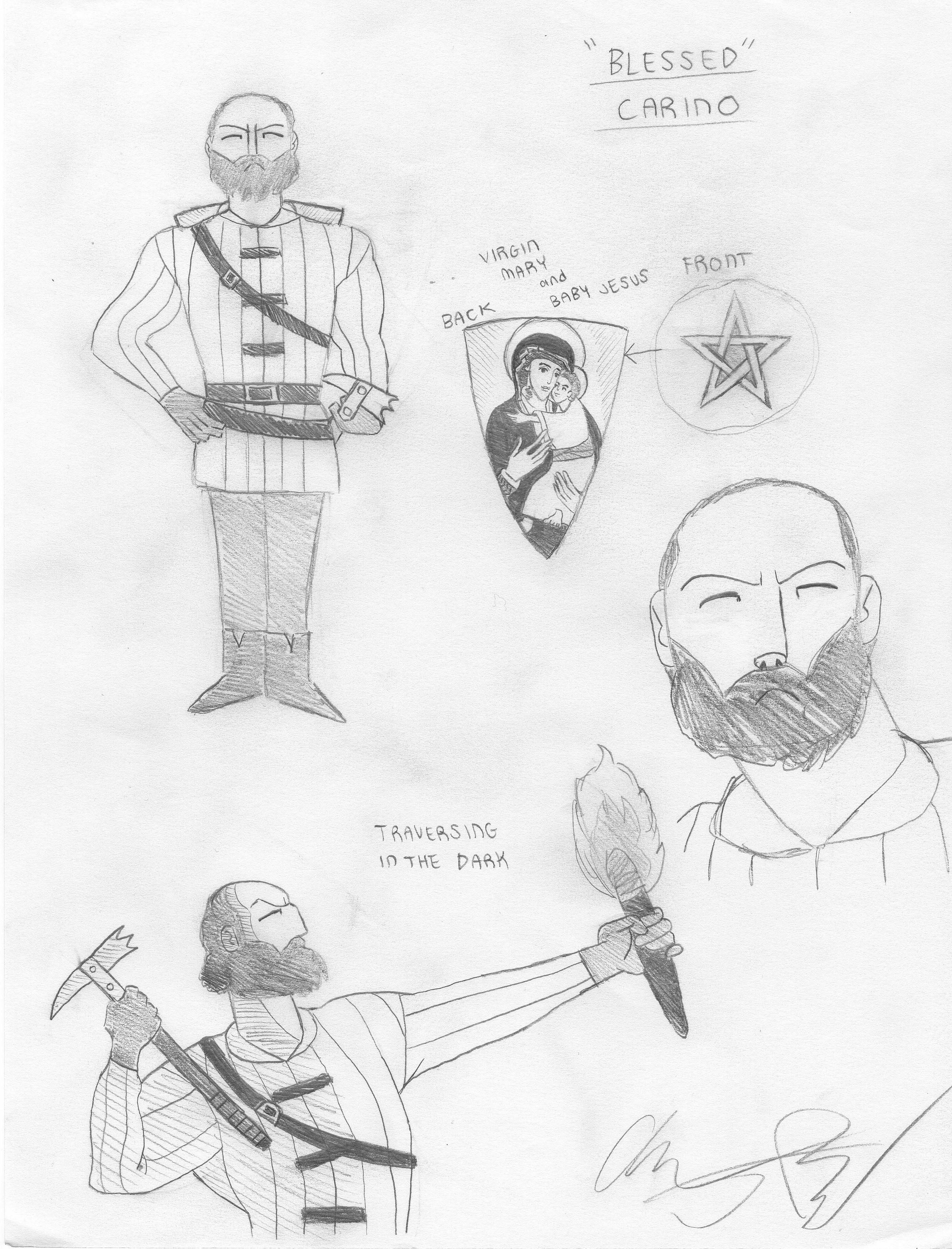 "Blessed" Carino concept art - by Anthony Joseph Buffa