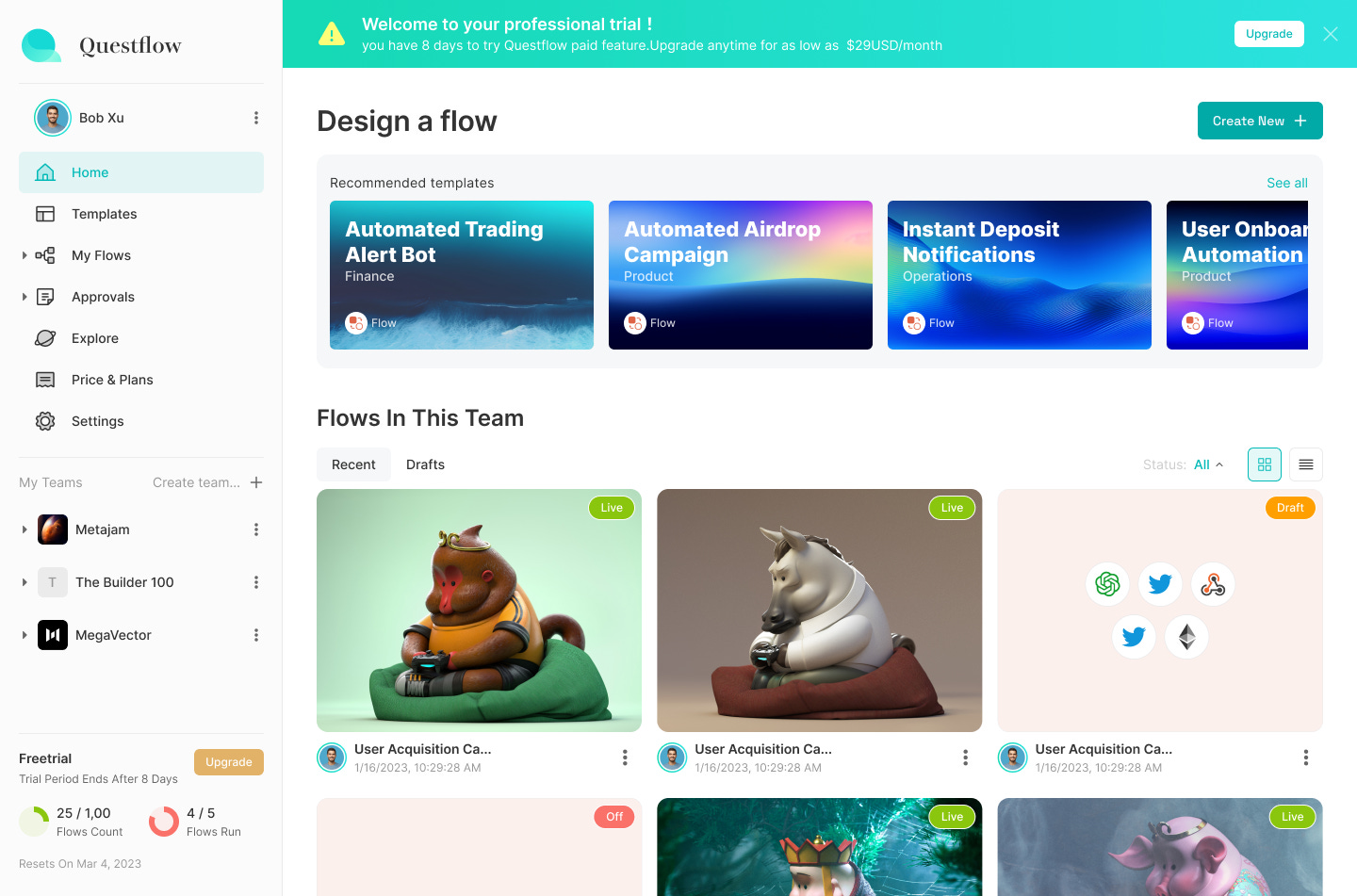 Visualize Composability - Questflow Labs