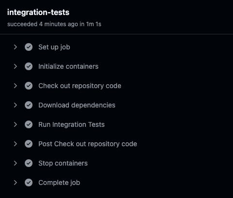 Integration Tests with GitHub Service Containers