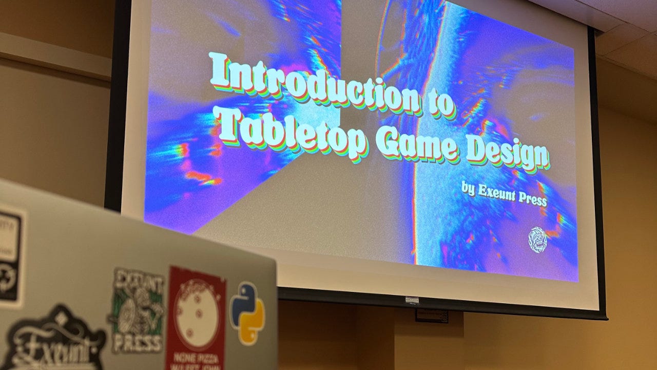Teaching game design at your library - Exeunt Omnes