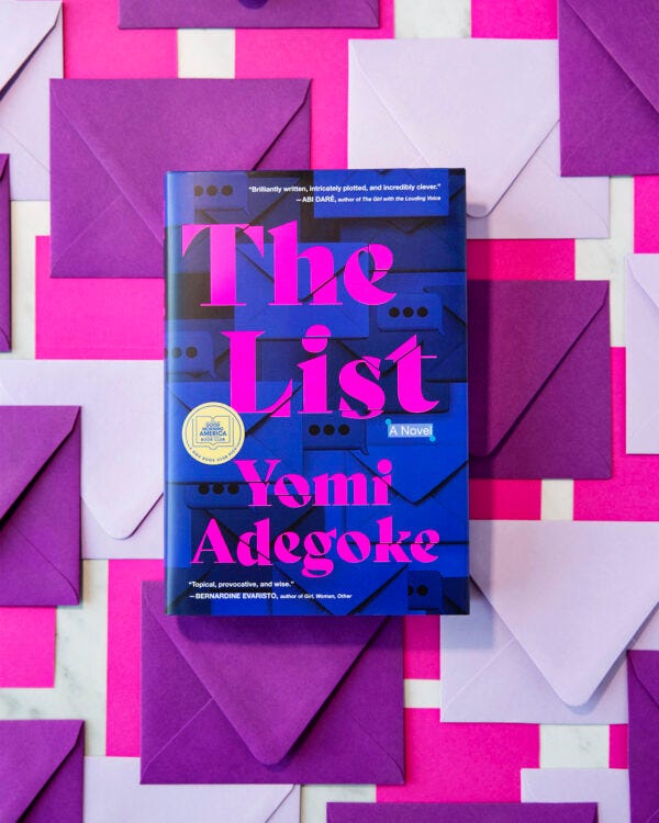 'The List' by Yomi Adegoke | Review - by Rosemary Mac Cabe