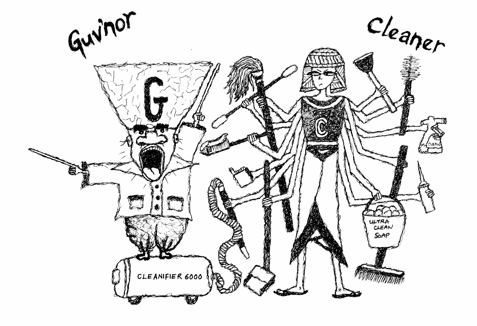 Guv’nor Vs Cleaner - Brained by Orli Auslander