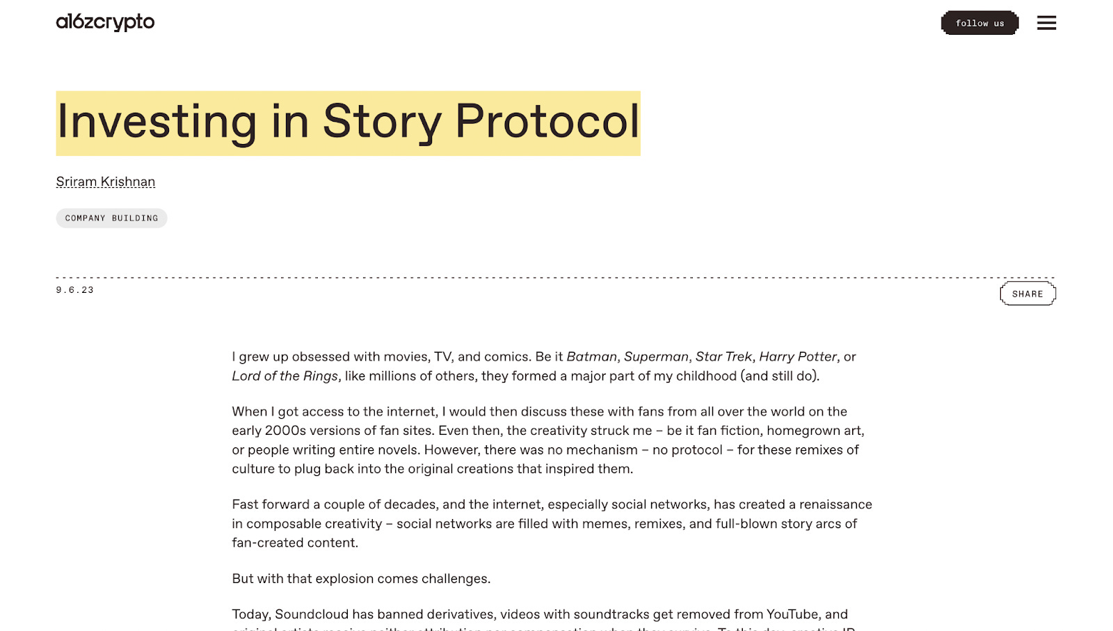 Future of IP industry, Story Protocol