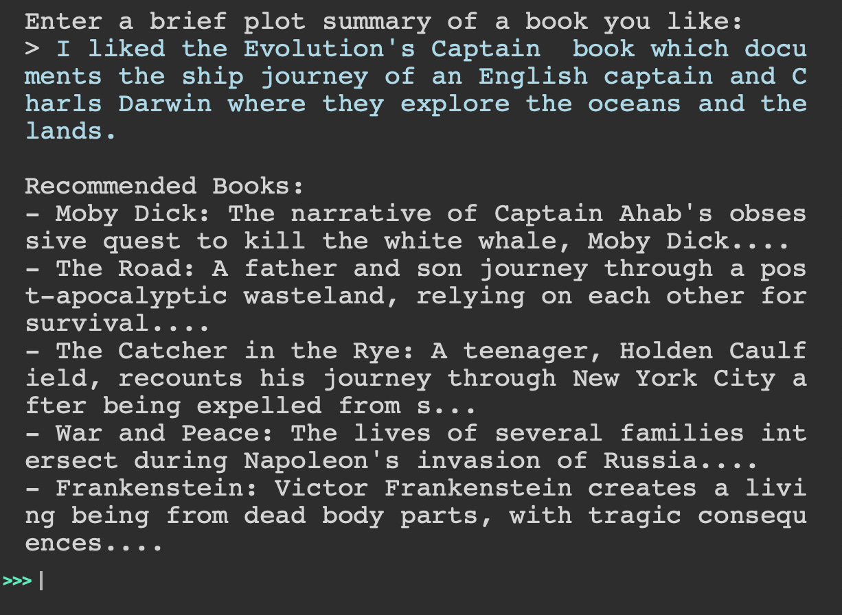 Book Recommendation System Based on Text Similarity Using Python