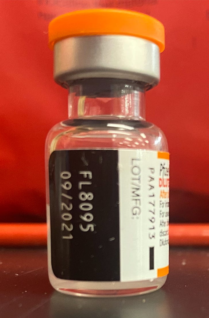 DNA contamination in Pfizer monovalent vaccines