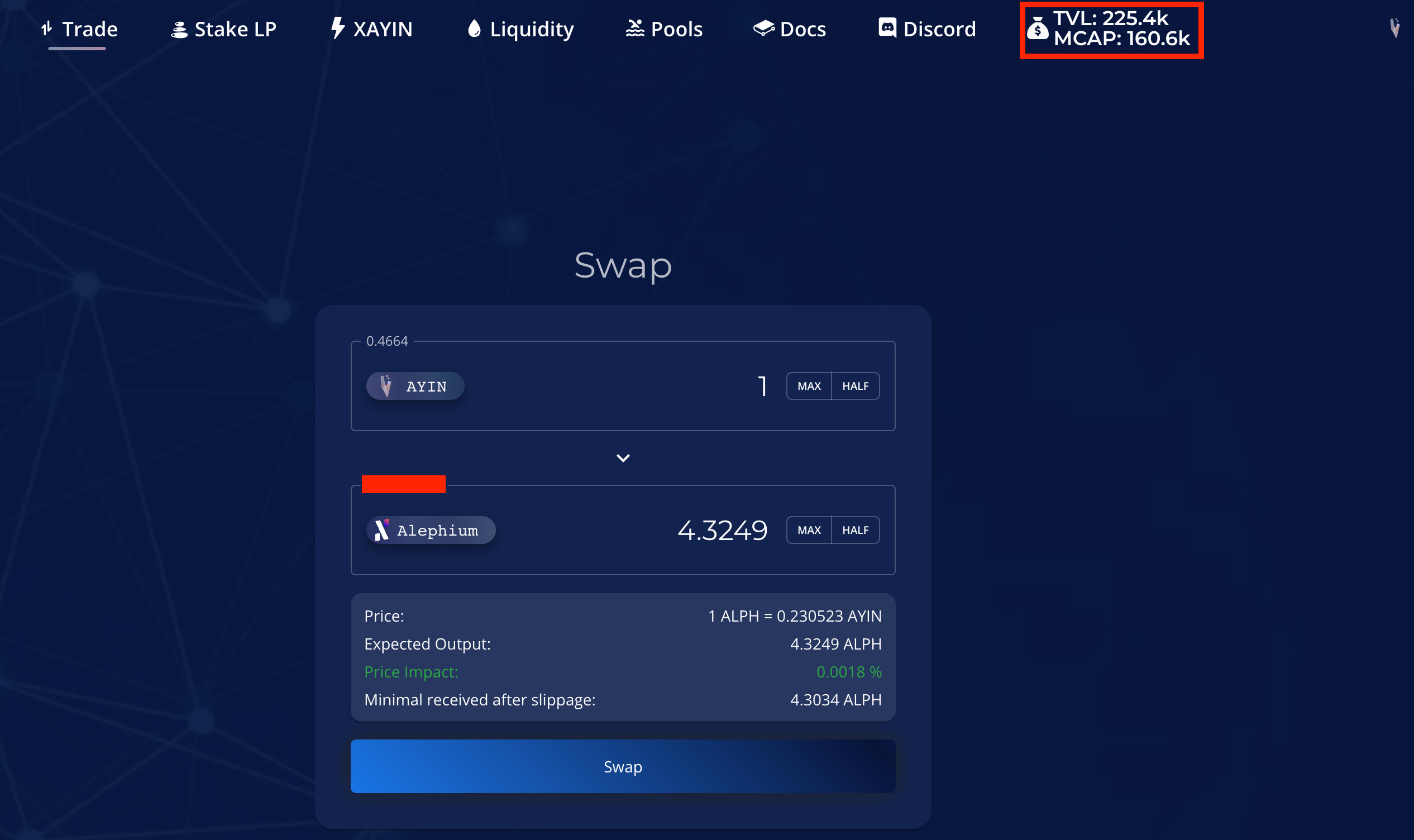 Let me introduce you Ayin, the first DEX on Alephium