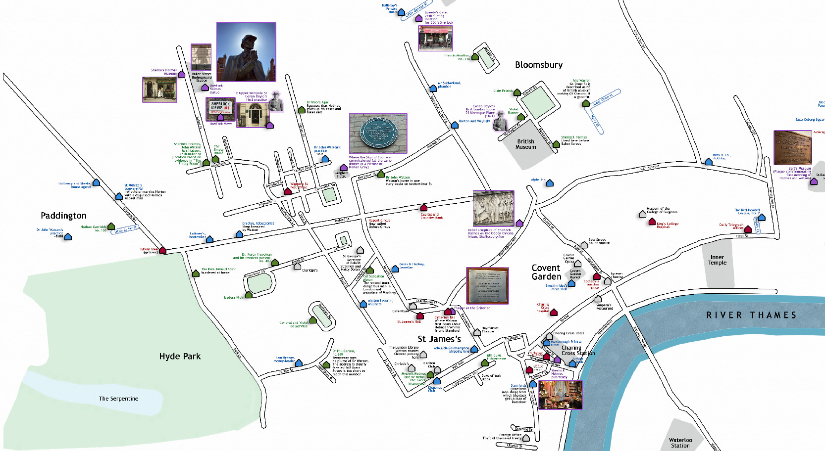 Mapping the London of Sherlock Holmes - by Matt Brown