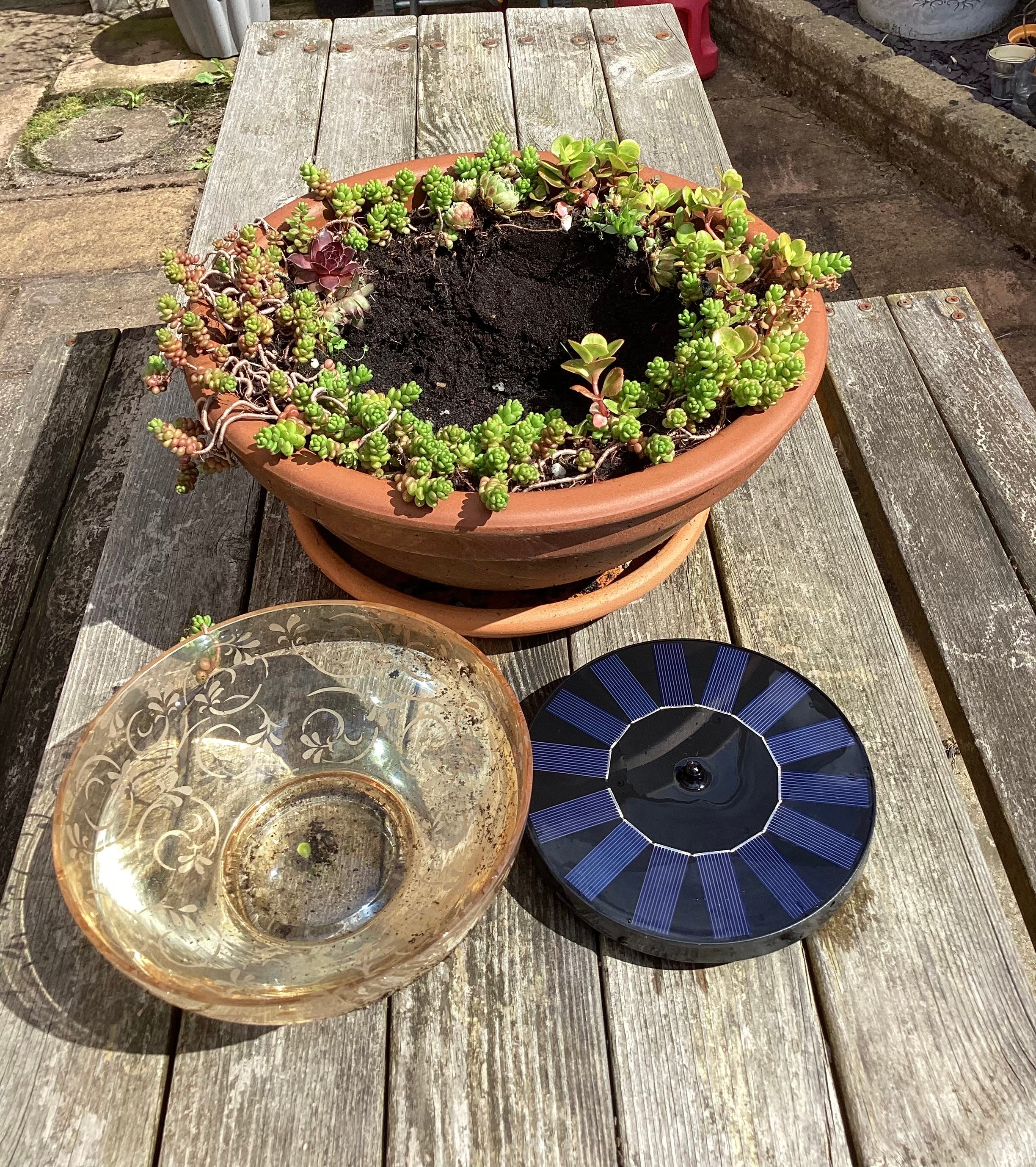 Make a simple garden water feature - by Lorraine