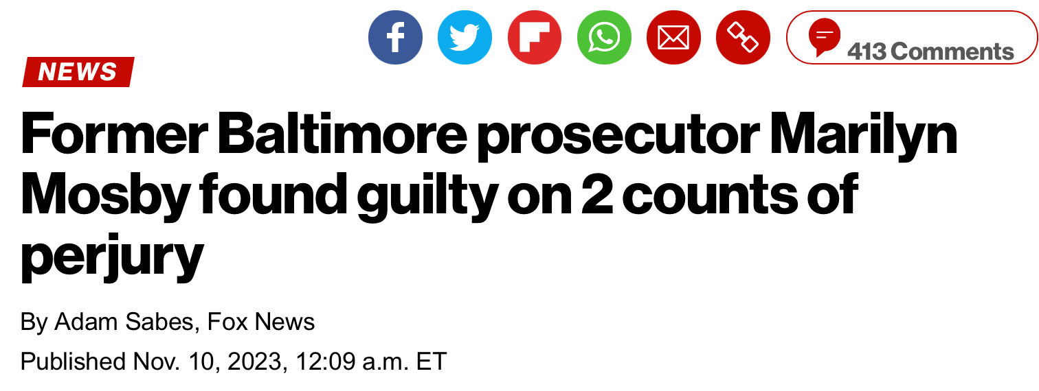 Vogue "It" Girl, Marilyn Mosby, Found Guilty