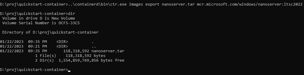 Deep-dive into exported Container Image content