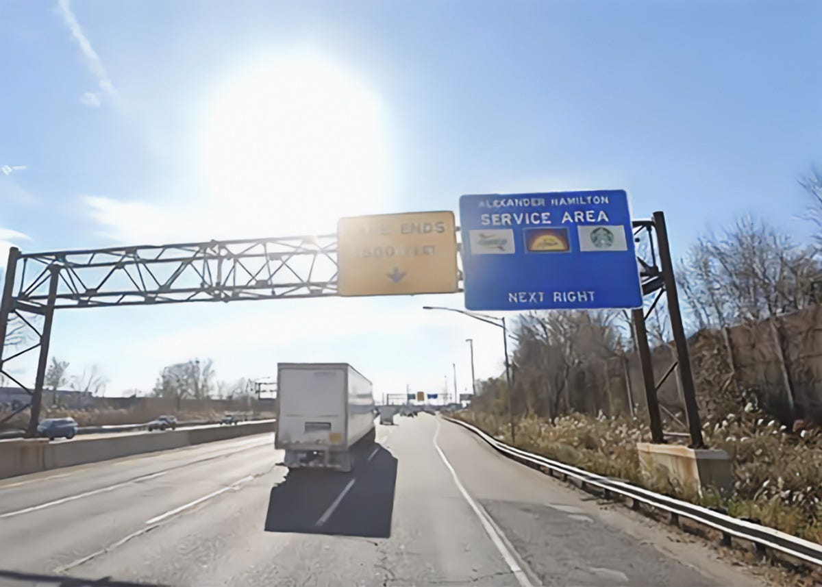 Garden State Parkway Service Areas, Roadside Parks, and White Sands