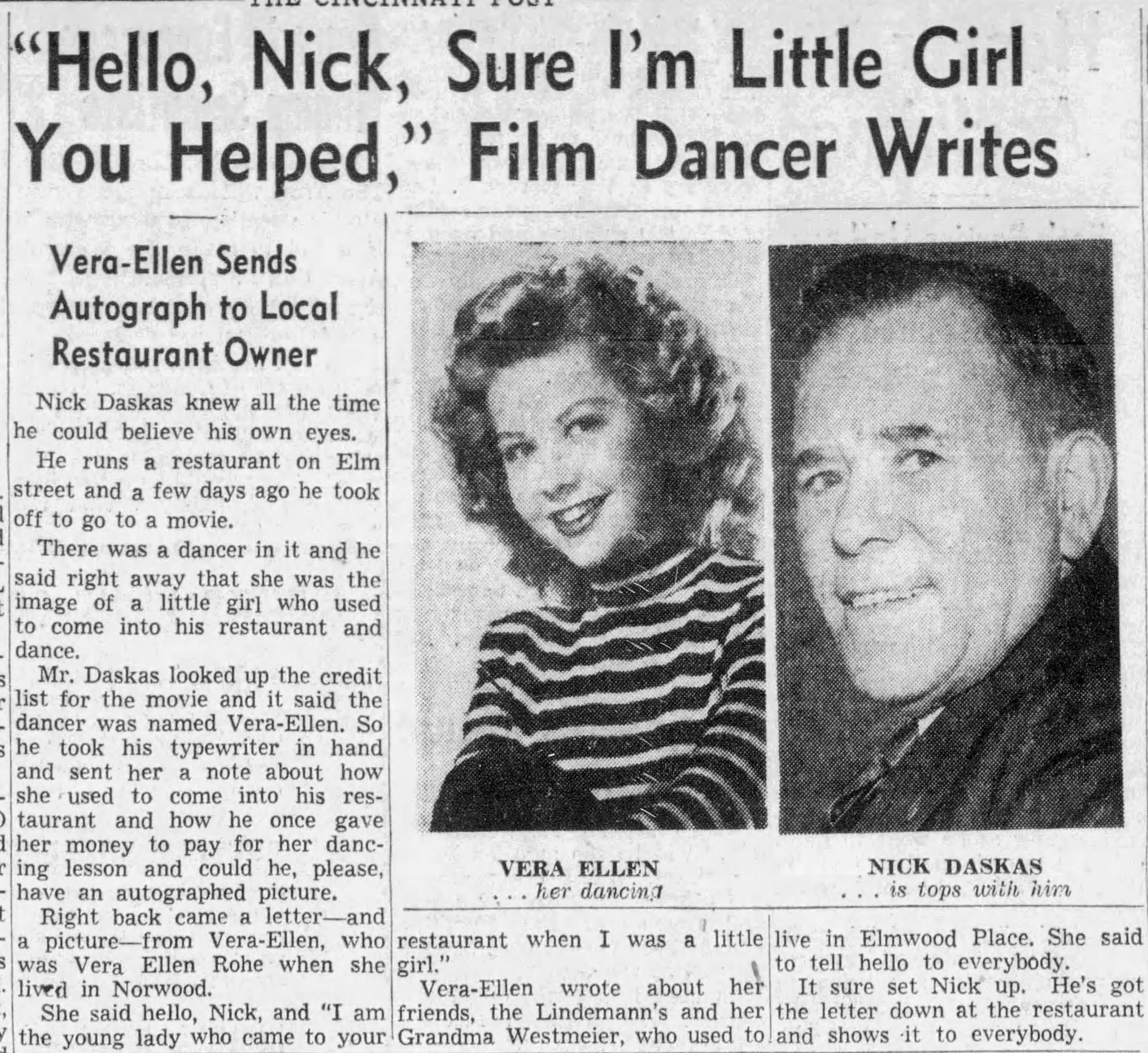 White Christmas And The Other Local Connection: Vera-Ellen Rohe