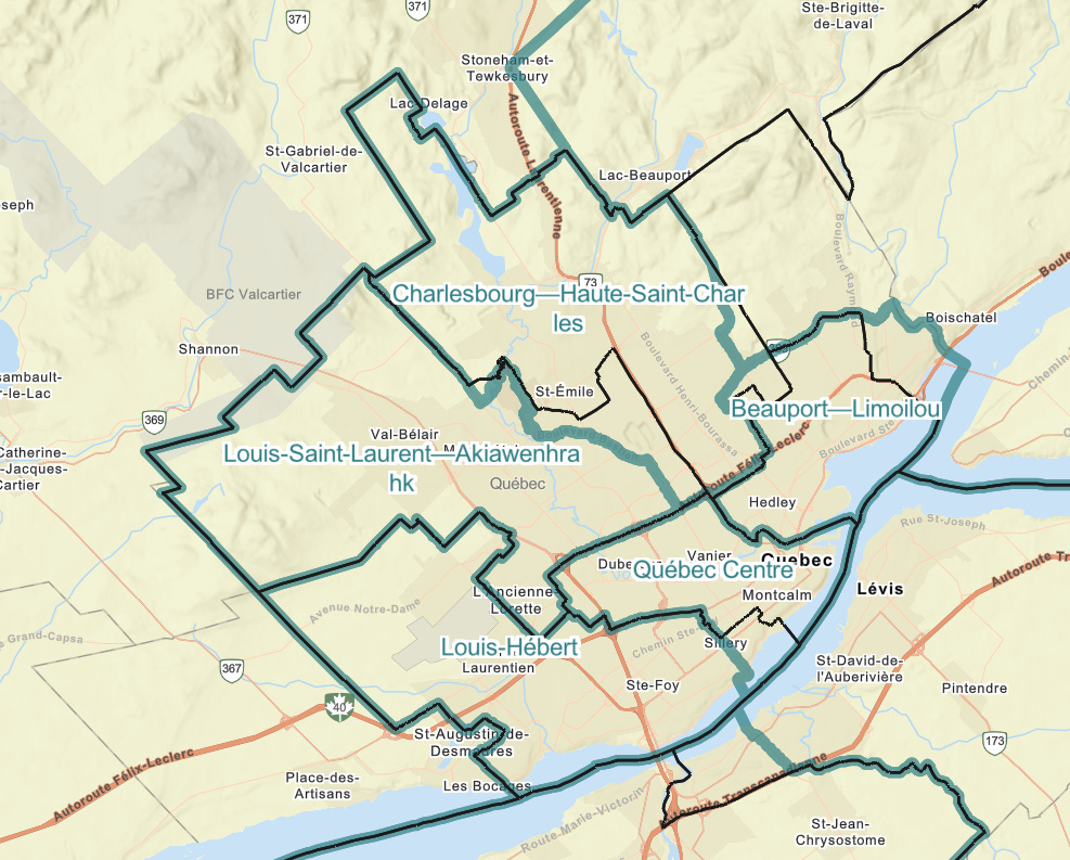 Bloc gains at Liberal expense in boundary changes to Quebec's regions
