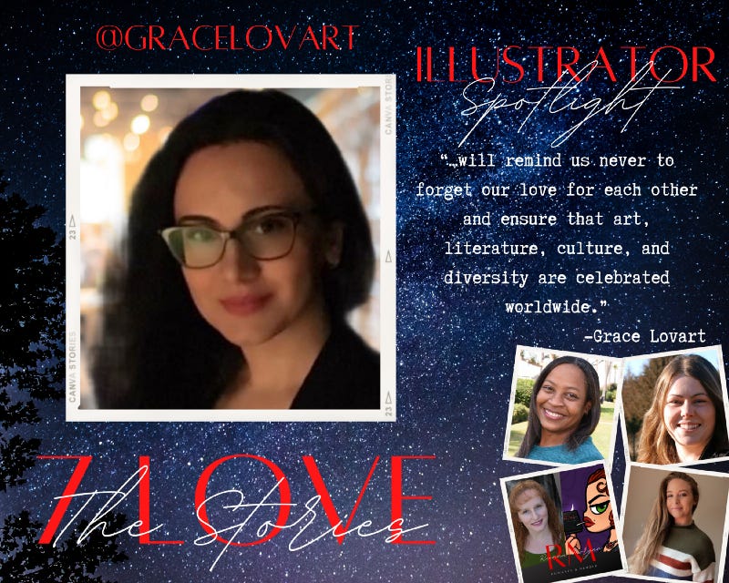 #The7LoveStories's Illustrator: Grace Lovart