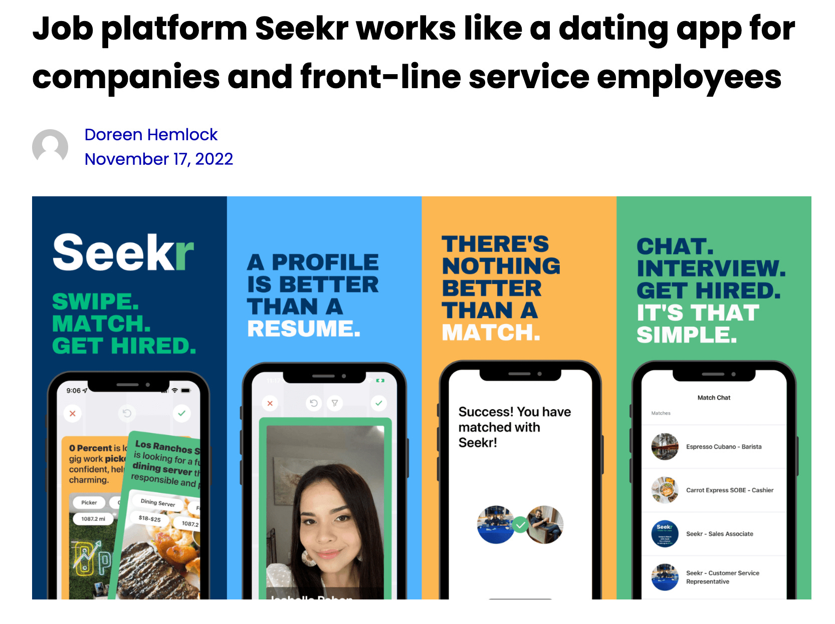 How "Tinder for Jobs" Became Worth Millions - by Jay F.