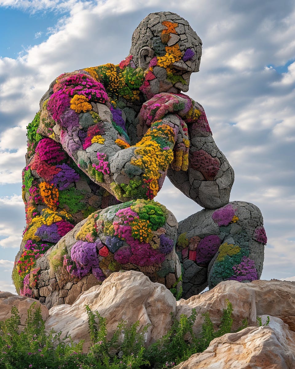 Prompter Mag 🗿 Stone Sculpture - by David "Davicho" Barona