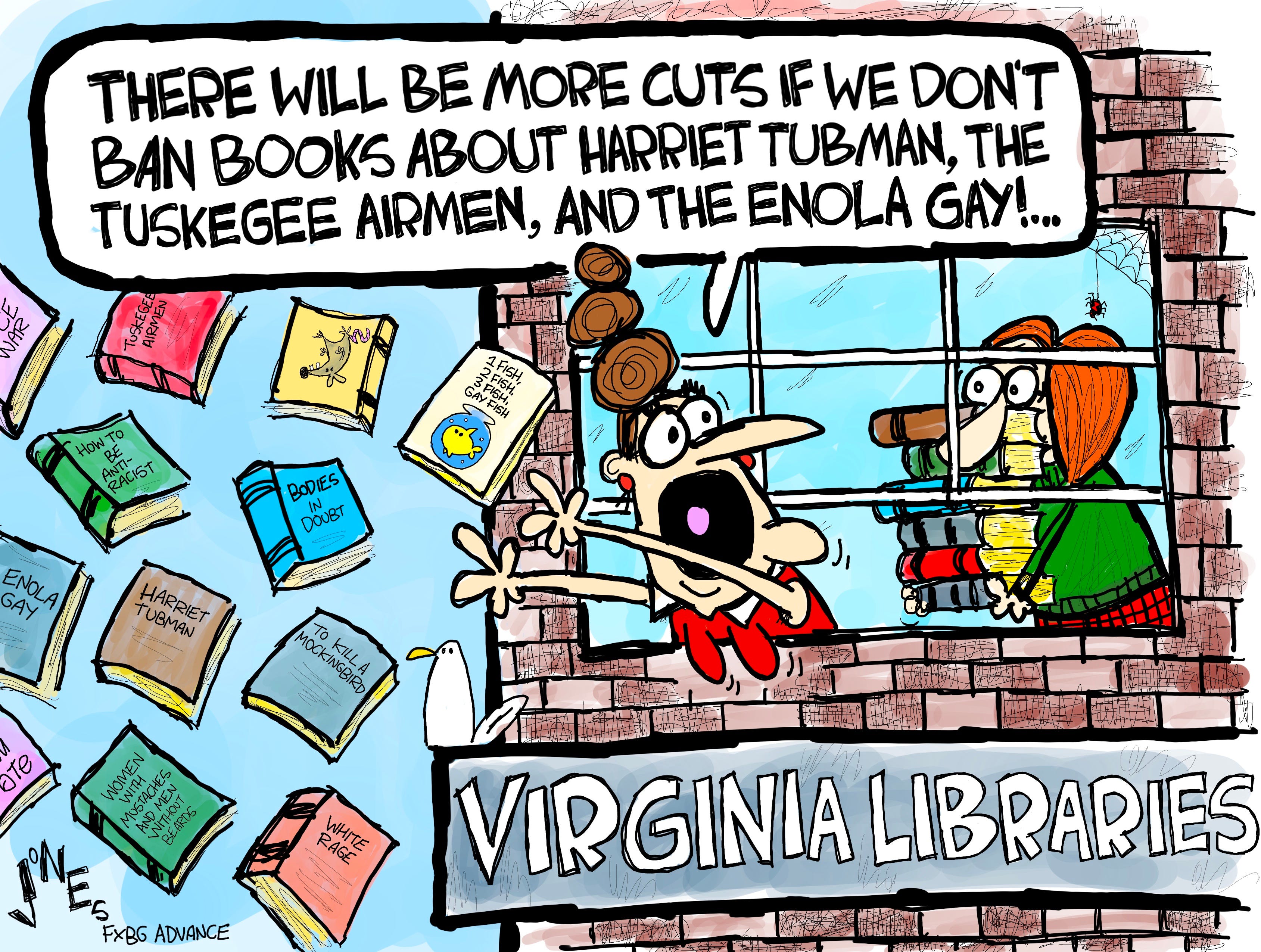 POLITICAL CARTOON: Ban the DEI Books! Save the Libraries!
