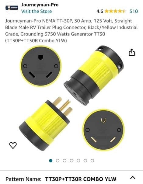 What to do with an upside-down 30-Amp outlet?