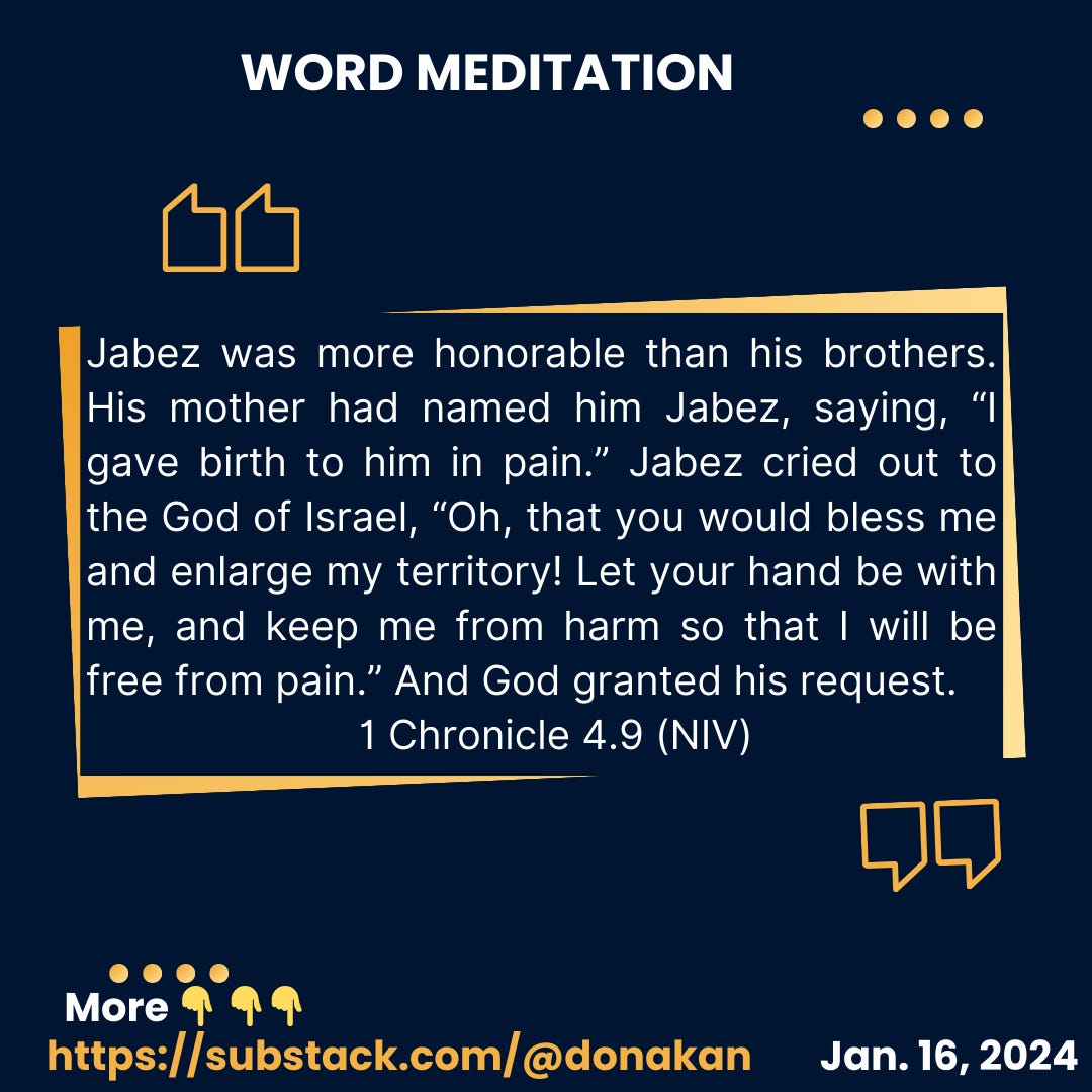 Word Meditation - by Don Akan - Don’s Substack
