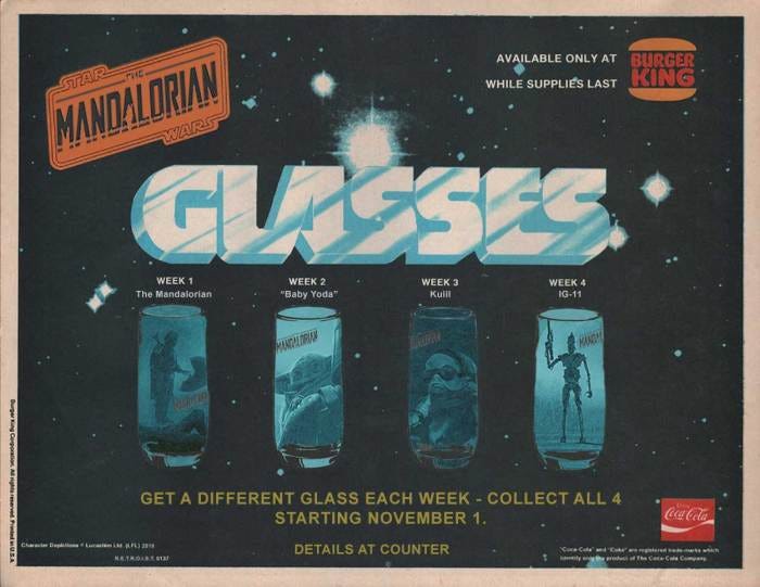 The Mandalorian Glasses from Burger King - The Retroist