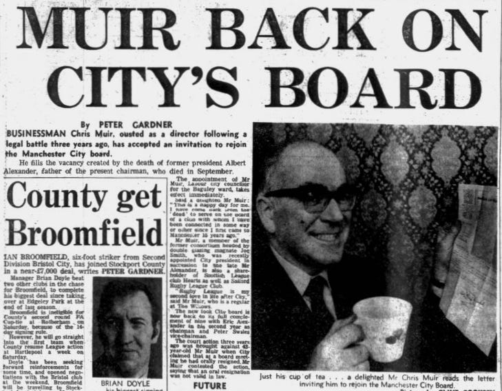 How Peter Swales became City chairman (Pt 7)