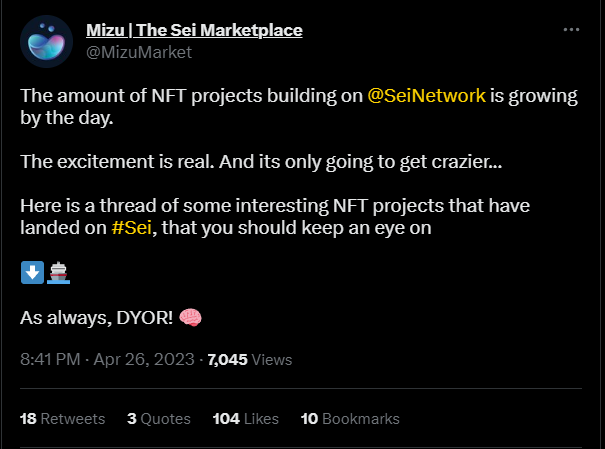 The Sei Sustenance #3 - by FarmerTuHao - The Sei Sustenance