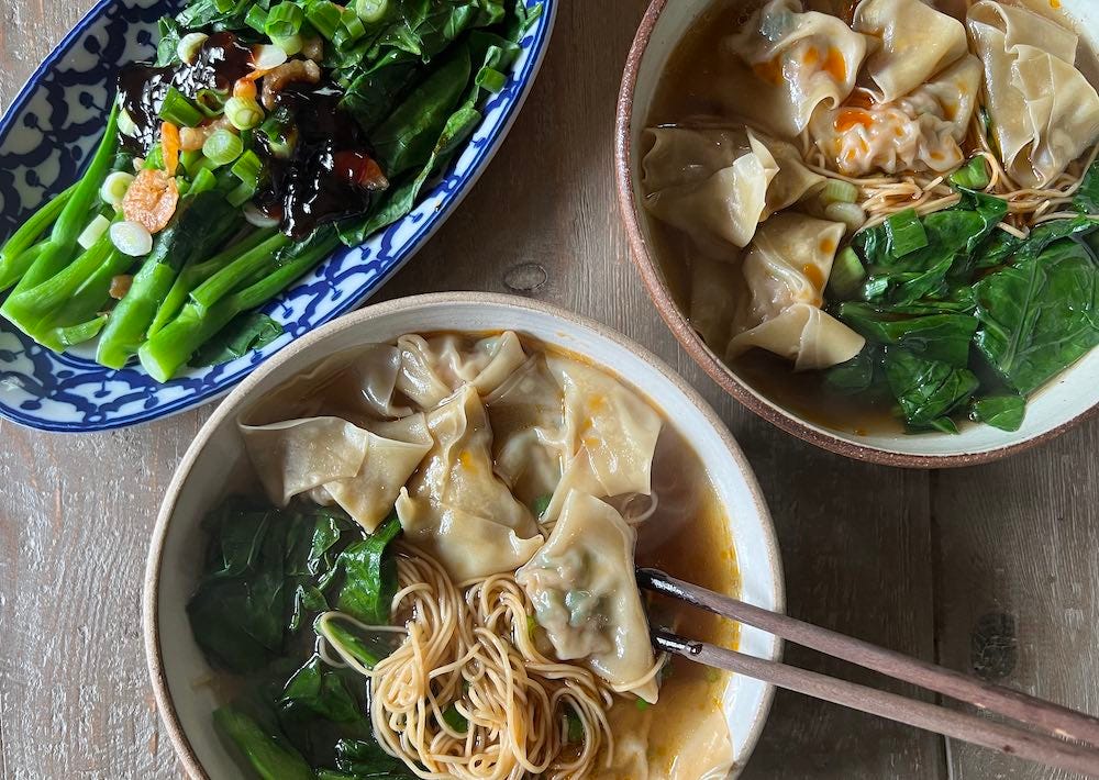 Easy Wonton Noodle Soup Recipe By Andrea Nguyen