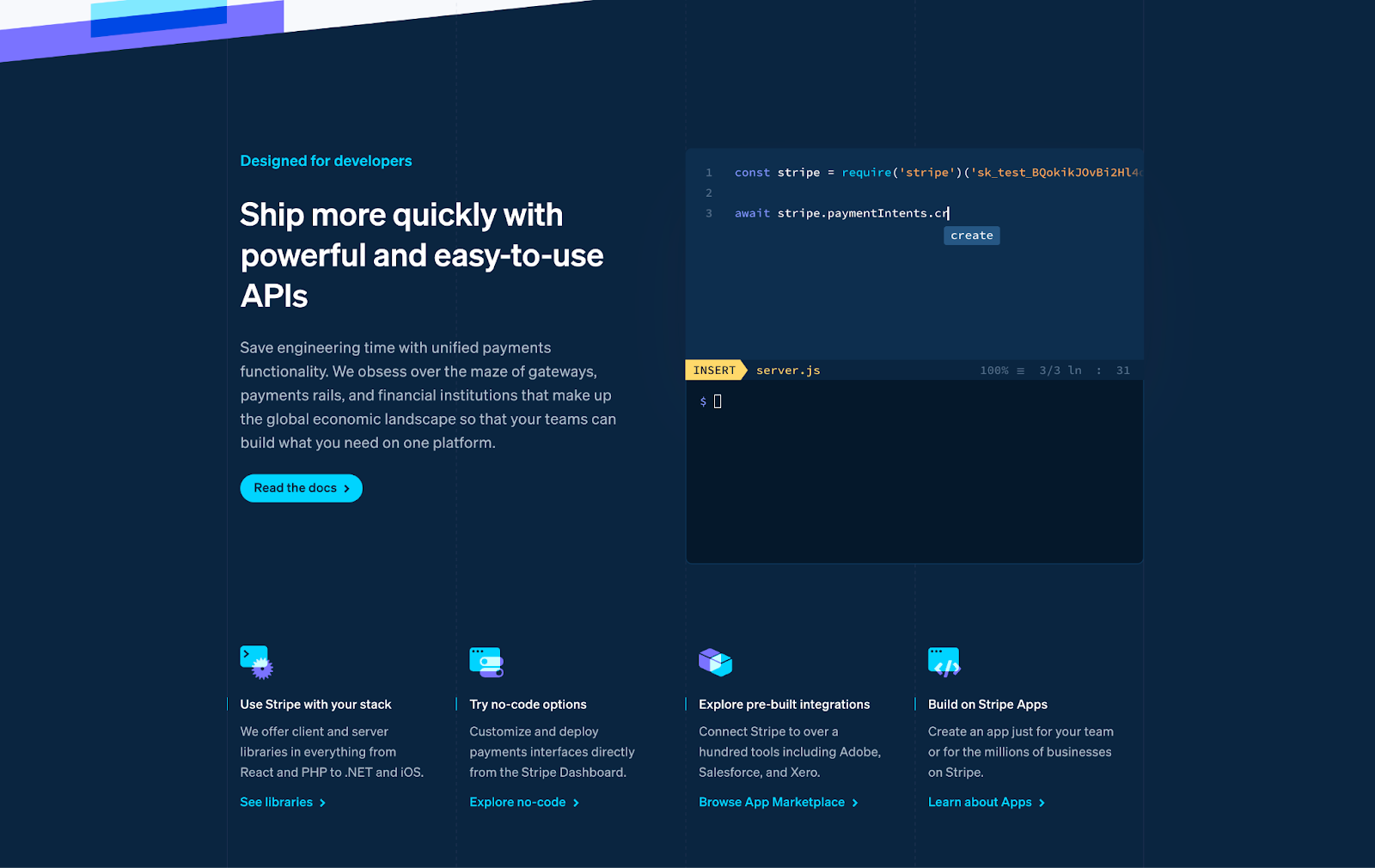 DevTools Website Design Principles