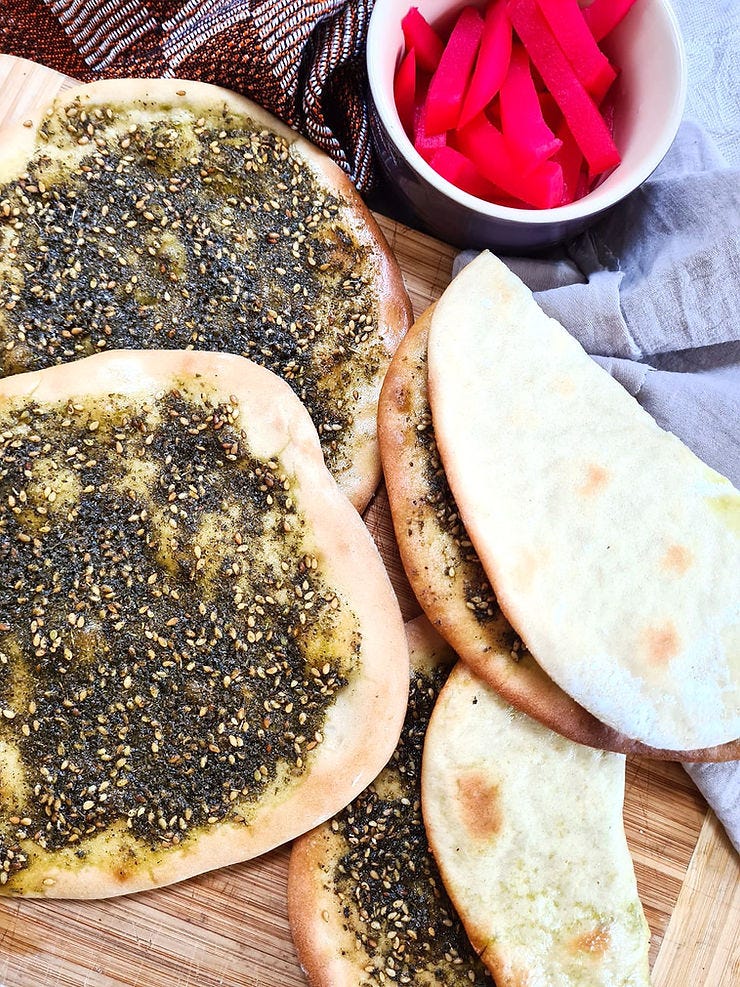 Za'atar Manaeesh - by Megan Ponting - Feeding The Rest