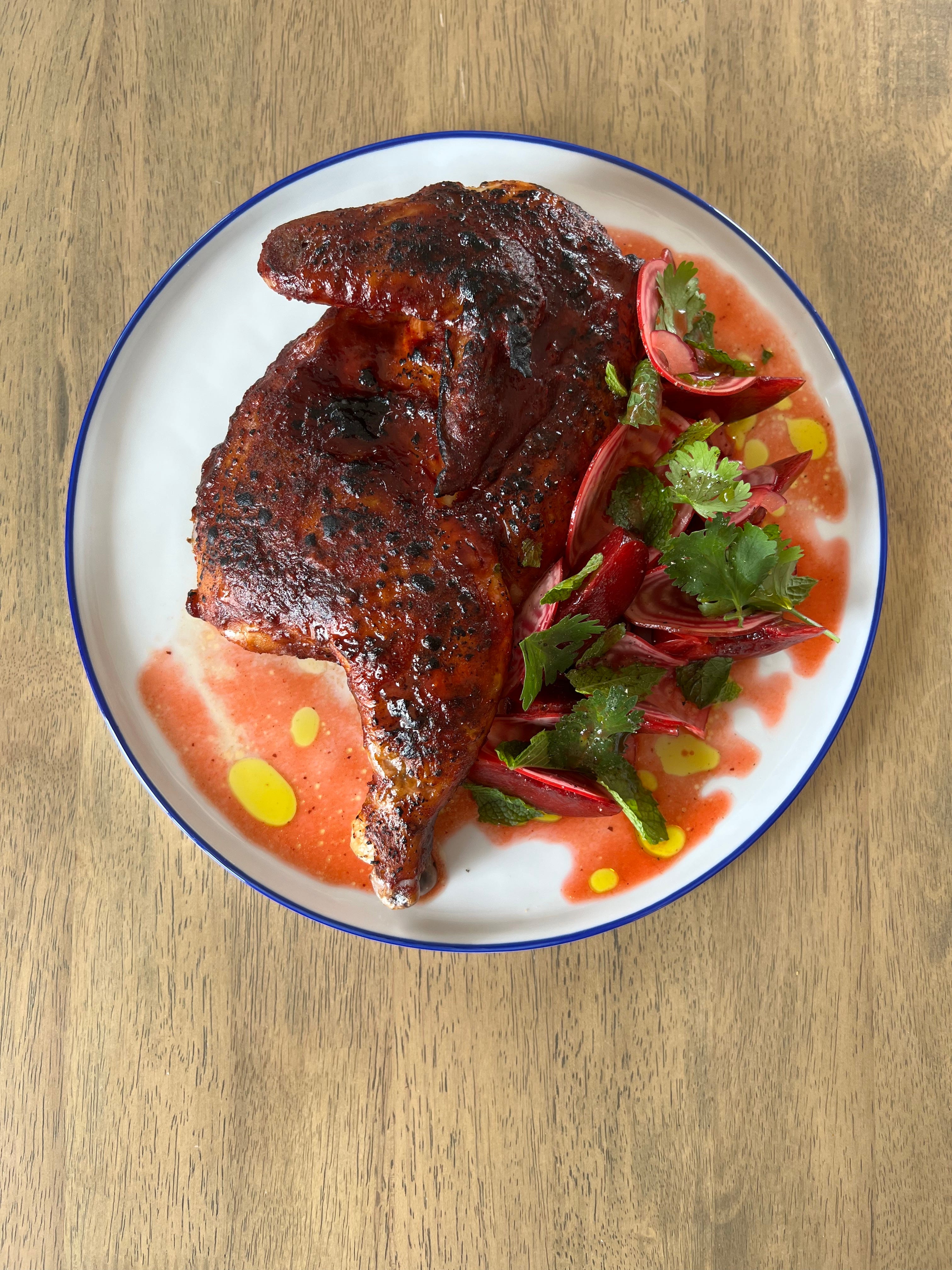 Gochujang & plum 1/2 chicken - by Chuck Cruz - Chuck