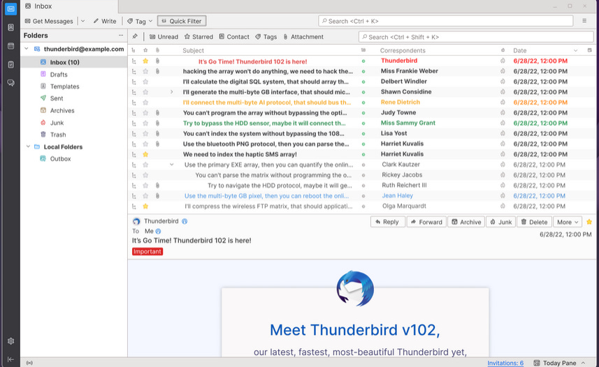 Thunderbird: 10 razones para convertirlo en tu cliente de correo electrónico